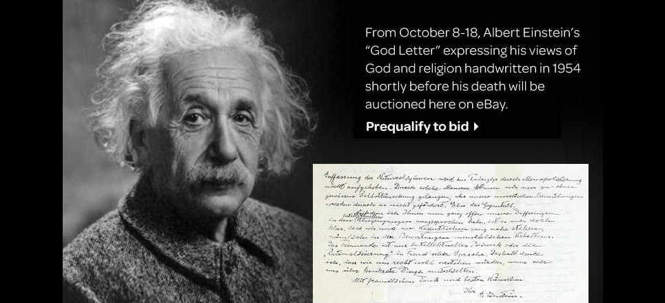Carta sobre Dios de Einstein será subastada en Internet | Aristegui ...