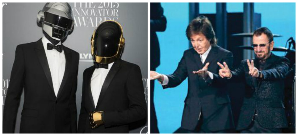 Daft Punk, máximo ganador en los Grammy; reaparecen los Beatles ...