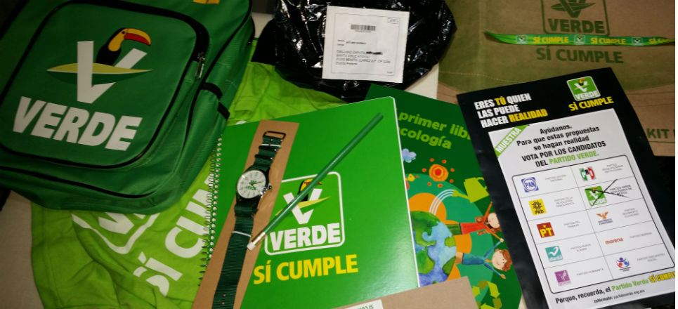 'Kit' del Partido Verde incluye boleta que muestra cómo votar... por ...