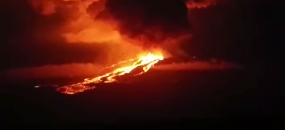 Repentina y sorprendente erupción del volcán Wolf, en Galápagos ...