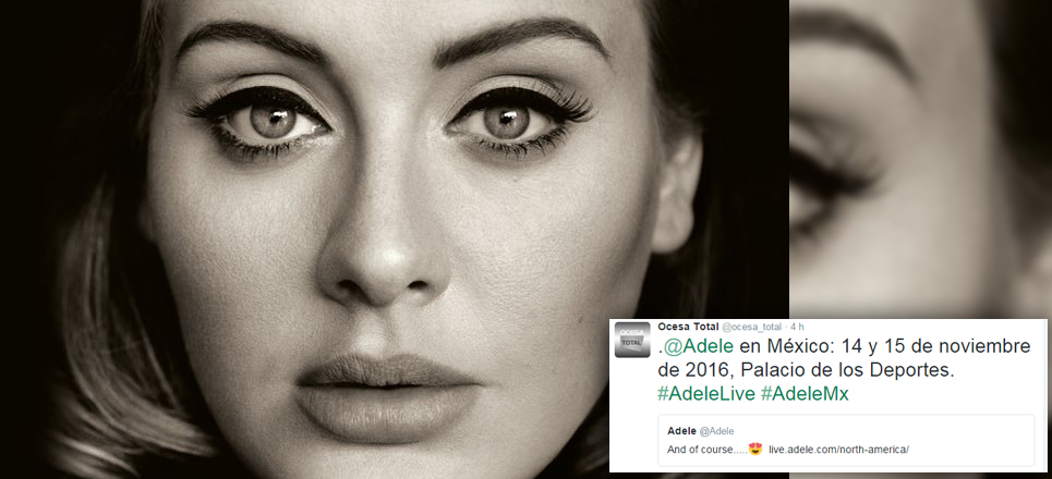 Adele viene a México en noviembre 2016 | Aristegui Noticias