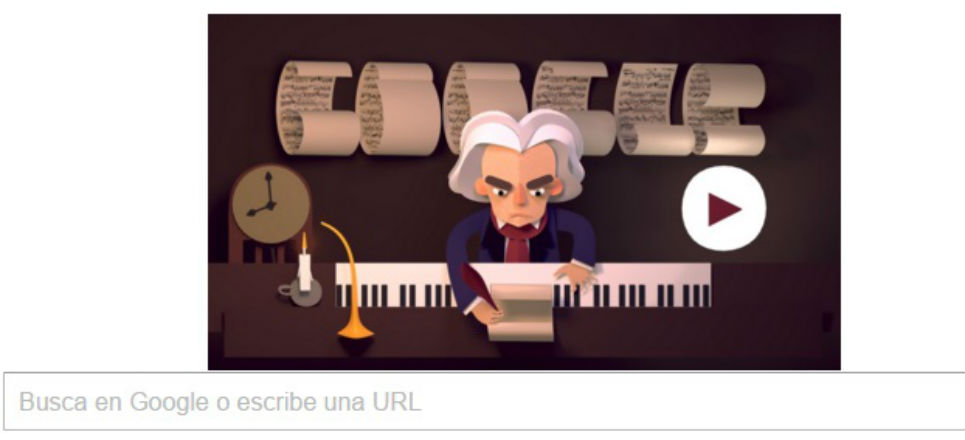 El sorprendente 'doodle' dedicado a Beethoven | Aristegui Noticias