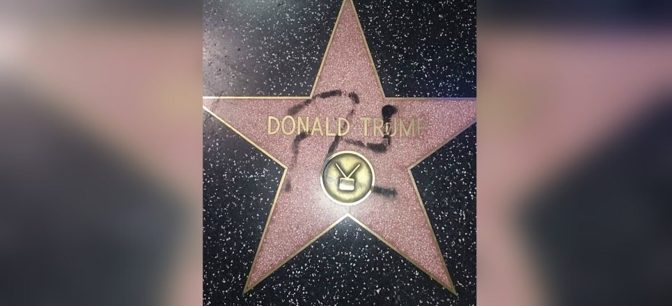 Pintan la esvástica nazi sobre estrella de Donald Trump en el Paseo de ...