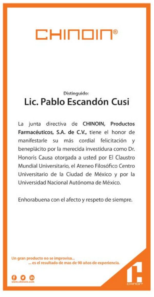 UNAM no otorgó 'Honoris Causa' a Pablo Escandón, investigado por ...