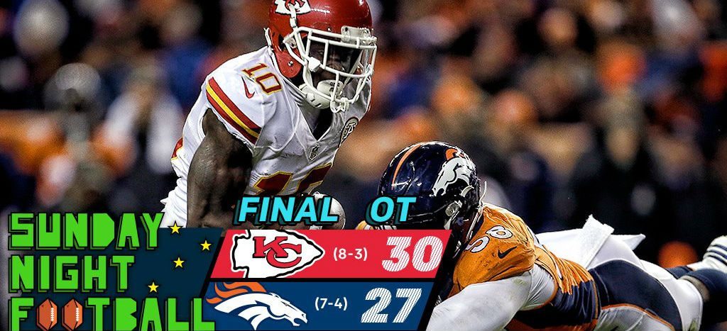 NFL: Doman Jefes a Broncos en tiempo extra (Estadísticas) | Aristegui ...