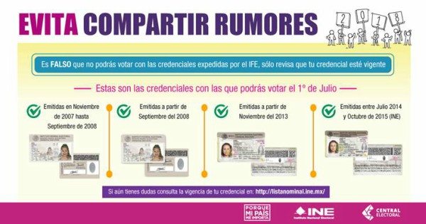 Circula en redes información falsa sobre vigencia de credenciales de ...