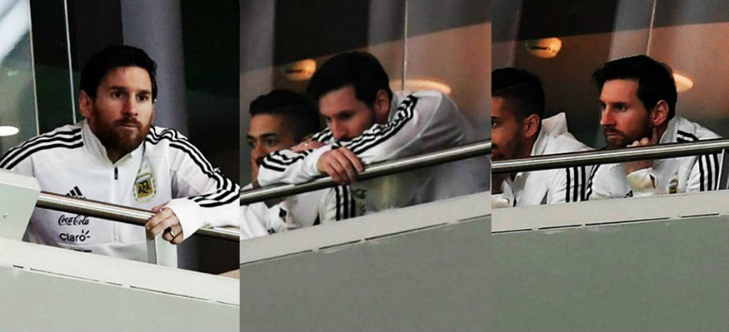 Así fue el calvario de Lionel Messi en el palco del Wanda Metropolitano ...
