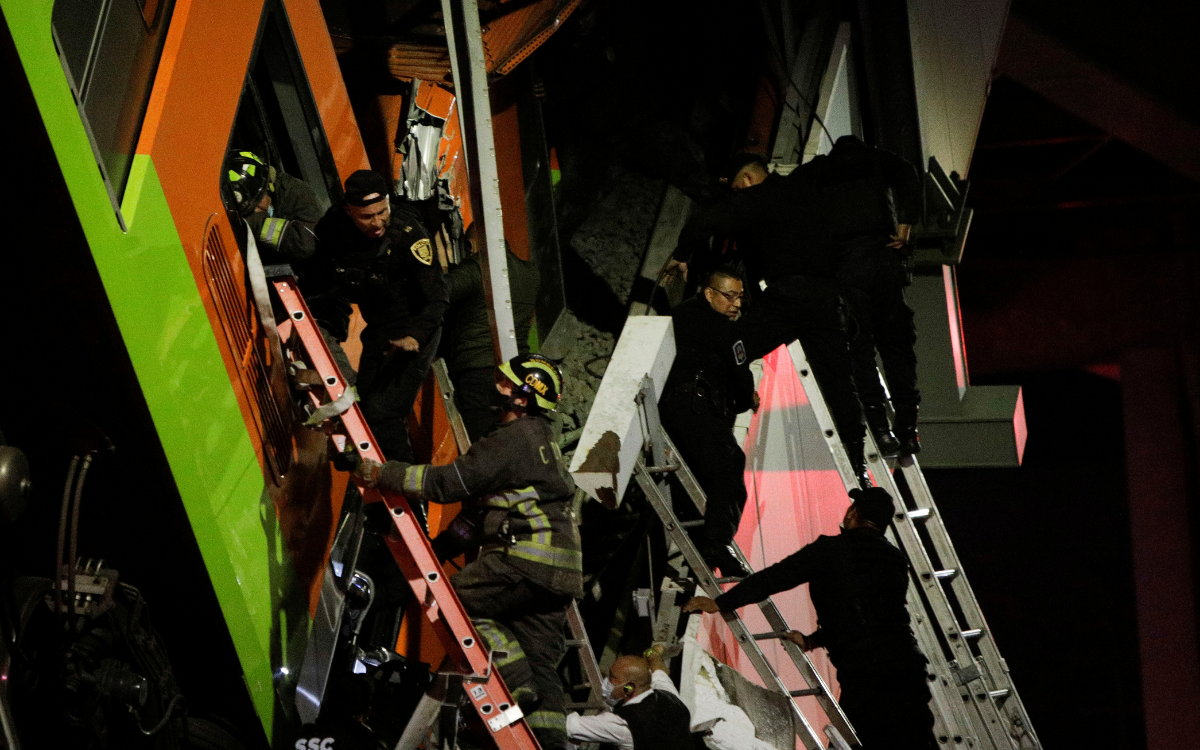 El colapso de una trabe de la Línea 12 del Metro en imágenes ...