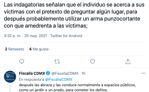 Fiscalía De La Cdmx Busca A Presunto Violador Serial De Periférico