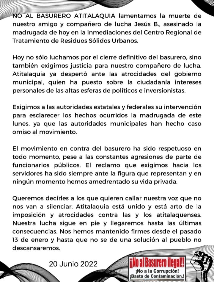 ONU condena el asesinato del activista Jesús Bañuelos Acevedo, del ...