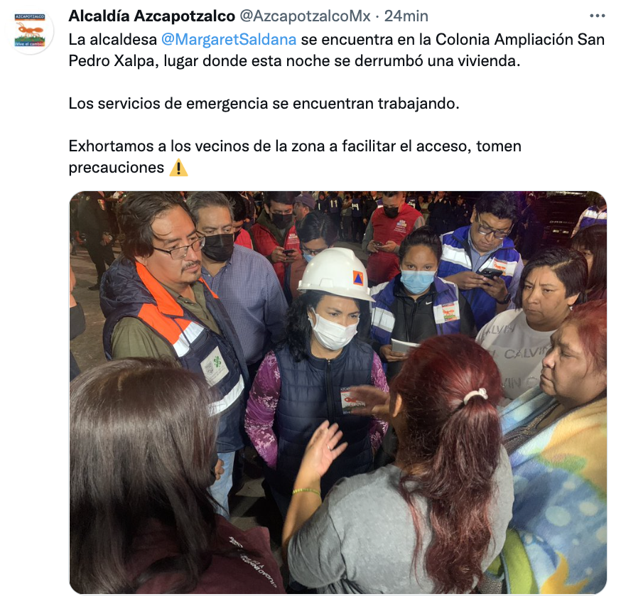 Derrumbe en casa de la alcaldía Azcapotzalco deja un muerto | Aristegui ...