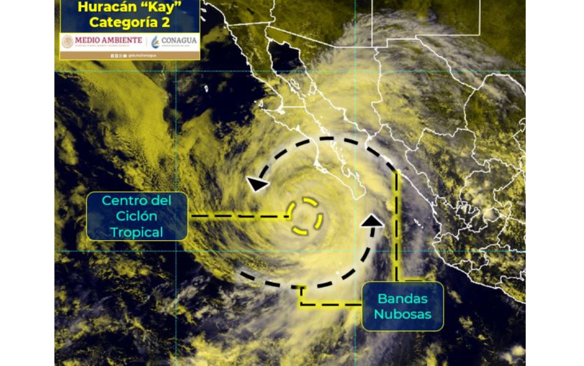 Huracán Kay se debilita ligeramente sobre costa del Pacífico ...