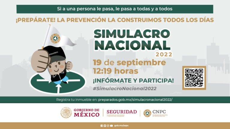 ¡Recuerda! El Simulacro Nacional 2022 será el 19 de septiembre; aquí ...