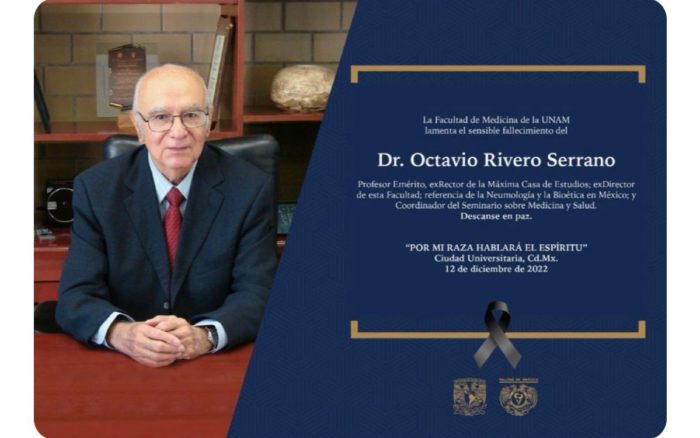 Muere el exrector de la UNAM, Octavio Rivero Serrano, a los 93 años ...