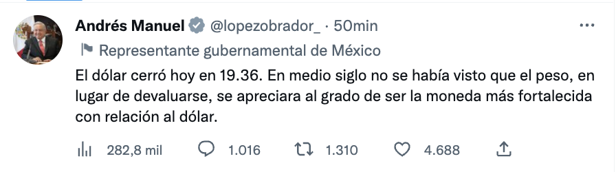 Amlo Celebra Fortaleza Del Peso Mexicano Frente Al Dólar Aristegui Noticias