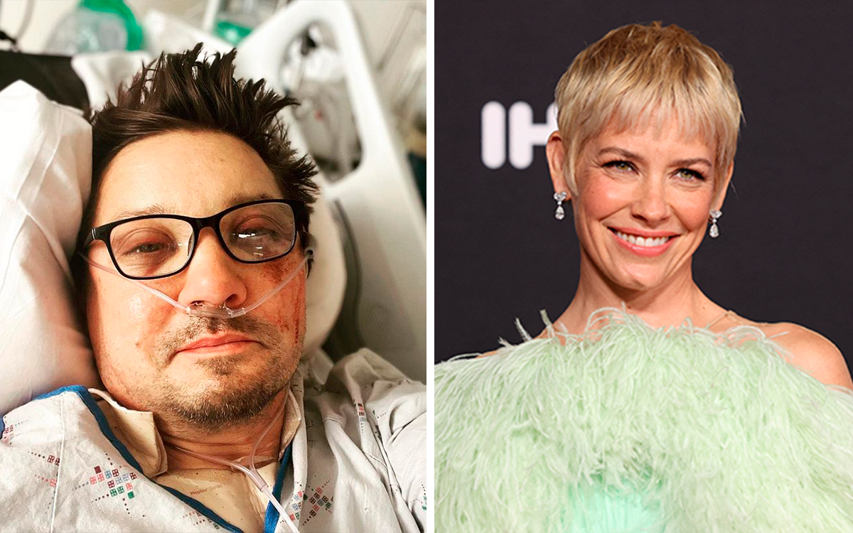 Jeremy Renner 'está dando vueltas y riéndose', dice Evangeline Lilly ...