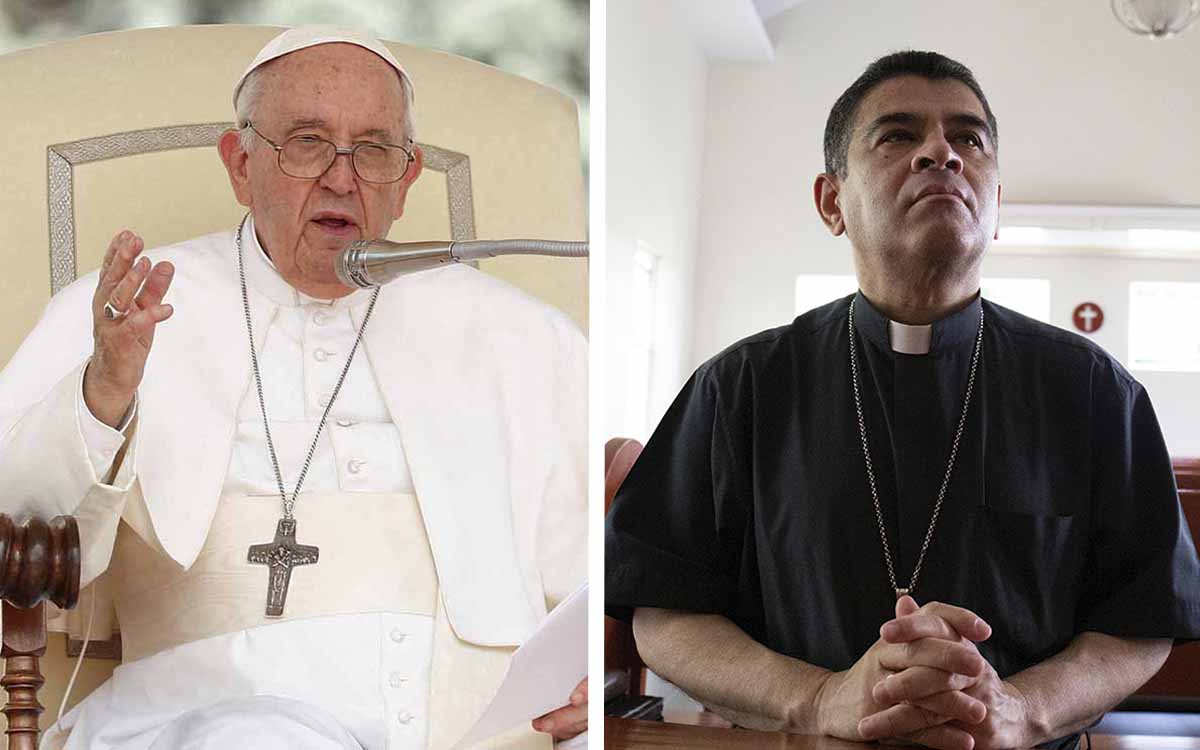El papa Francisco expresa su preocupación por la condena al obispo nicaragüense Rolando Álvarez ...