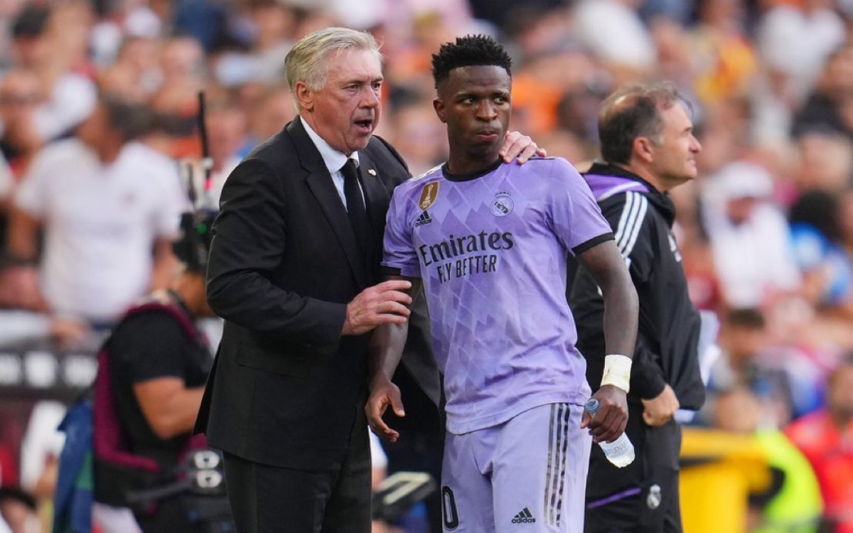 "La Liga española tiene un problema, que no es Vinicius, es la víctima": Carlo Ancelotti | Video ...