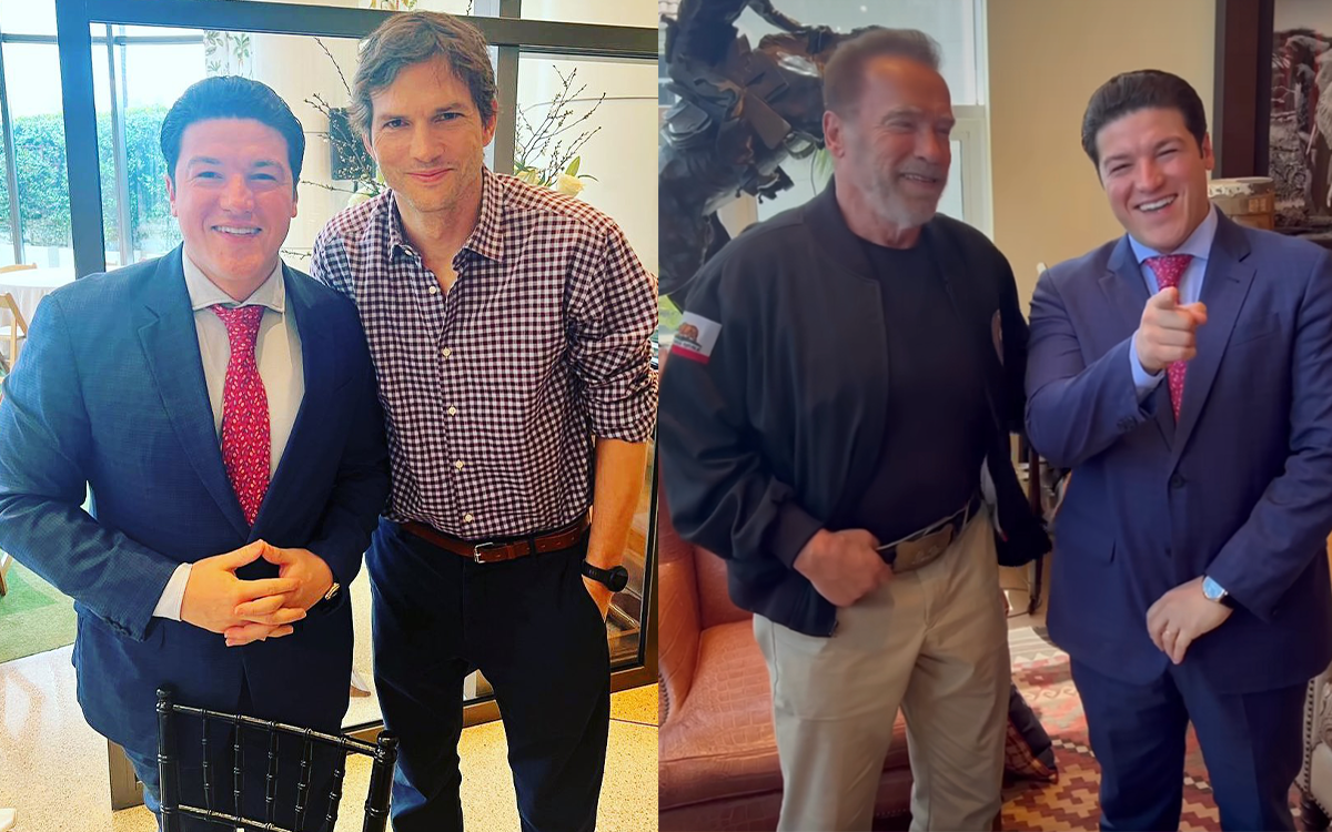 Samuel García presume encuentro con Arnold Schwarzenegger y Ashton ...
