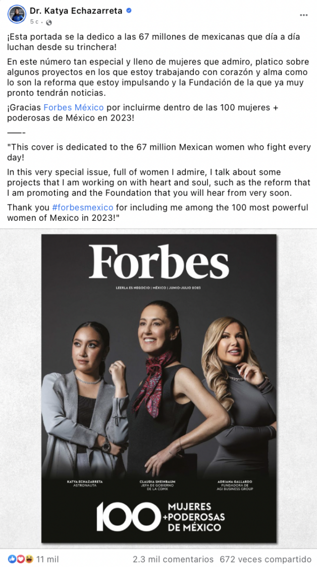 Las 100 Mujeres más Poderosas de México, según Forbes | Aristegui Noticias
