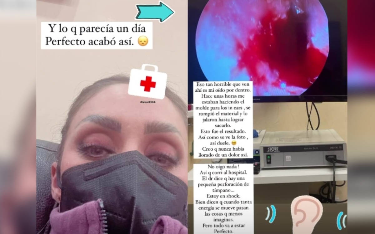 Anahí se perfora el tímpano; 'nunca había llorado de un dolor así ...