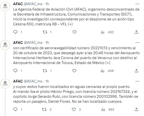 Hallan restos de avión que desapareció en Veracruz | Aristegui Noticias
