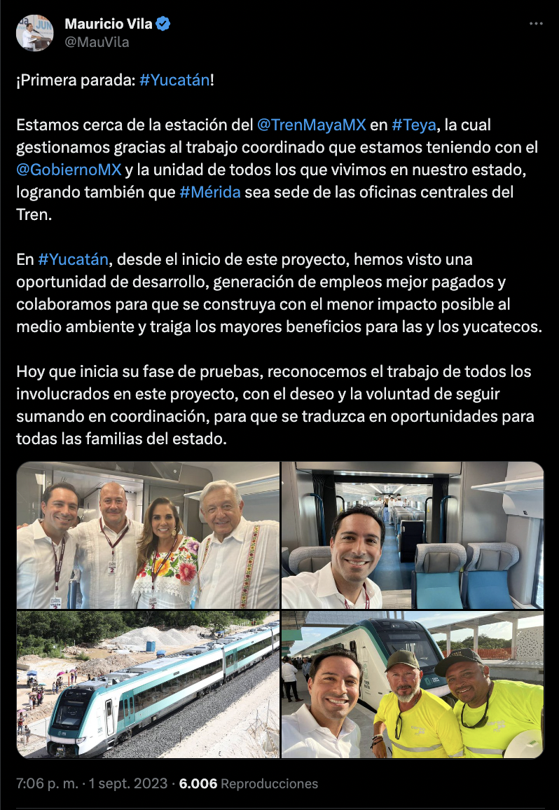 Amlo Estrena El Tren Maya Recorre Tramo De Campeche A Mérida