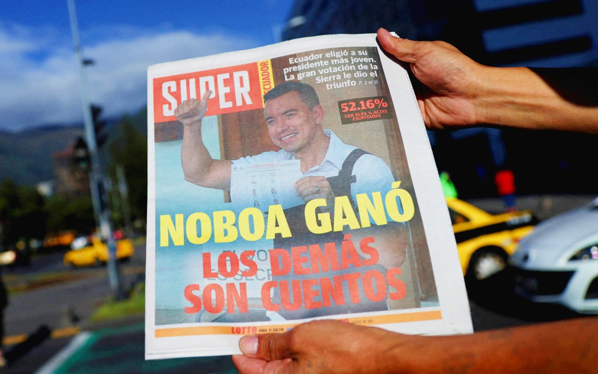 Ecuador eligió a Noboa en un contexto de 'colapso absoluto del Estado ...
