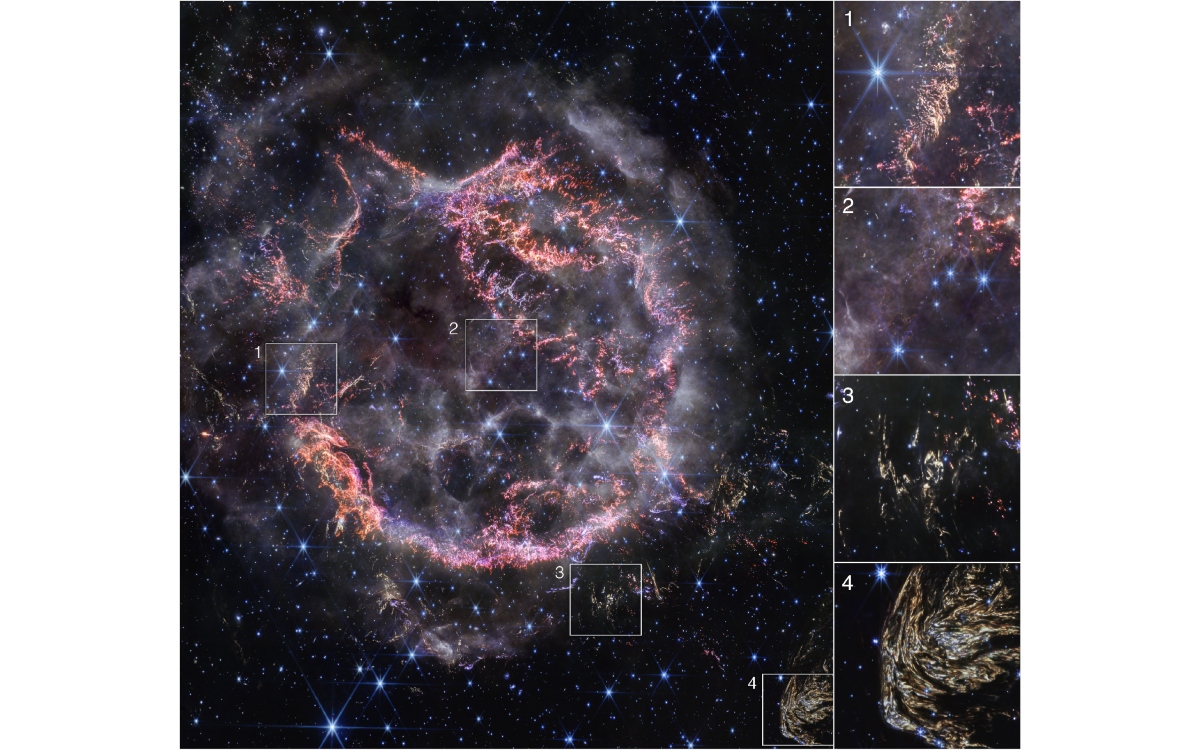 Webb capta explosión de estrella en infrarrojo | Aristegui Noticias