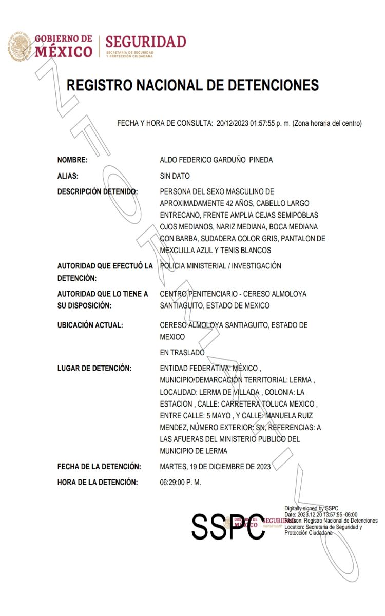Detienen a segundo exfuncionario relacionado con alcalde de Toluca ...