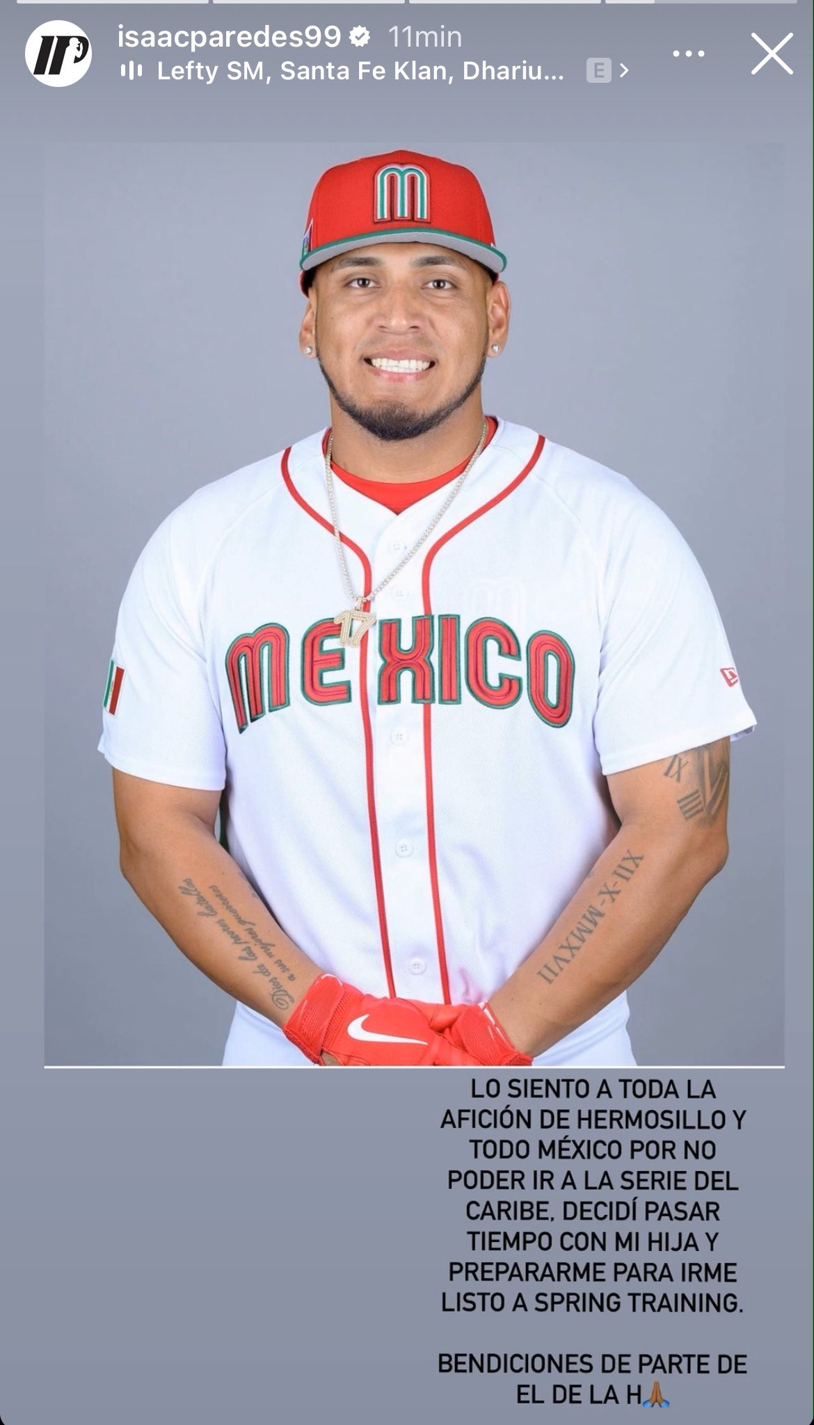 Serie del Caribe 2024: Se baja Isaac Paredes del roster de México ...