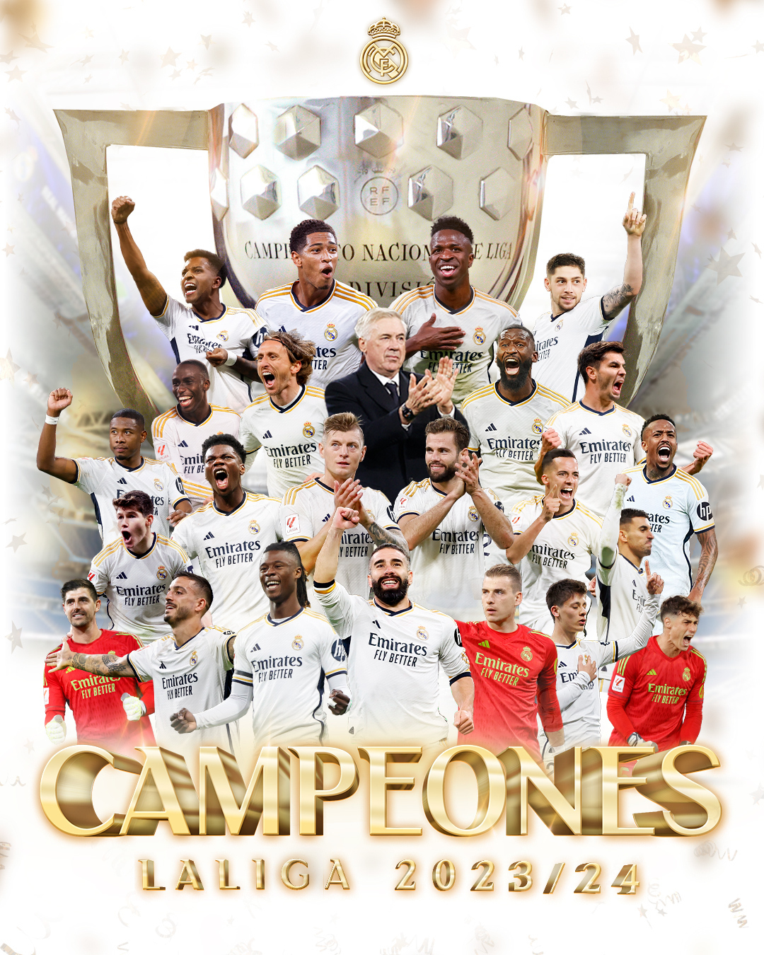 Real Madrid conquista su Liga de España número 36, la quinta en una ... Real Madrid conquista su Liga de España número 36, la quinta en una ...