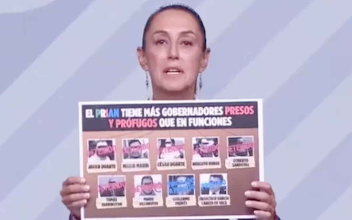 El PRIAN tiene más gobernadores prófugos que en funciones: Sheinbaum ...