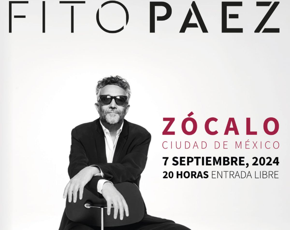 Fito Páez gratis en el Zócalo; Gobierno de la CDMX anuncia concierto - Lado.mx