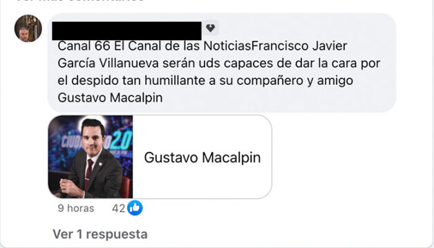 Video | Despiden en vivo a Gustavo Macalpín, conductor de Canal 66 de ...