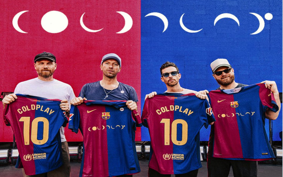 Coldplay engalana la playera del Barcelona para el Clásico | Video ...