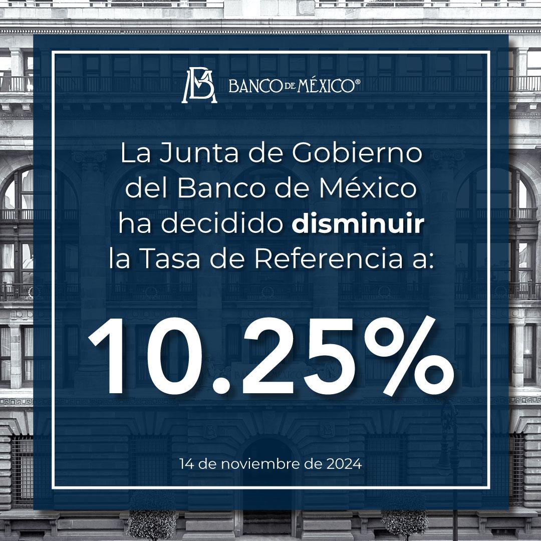 Banxico recorta por tercera vez la tasa de interés en 25 puntos, hasta ...