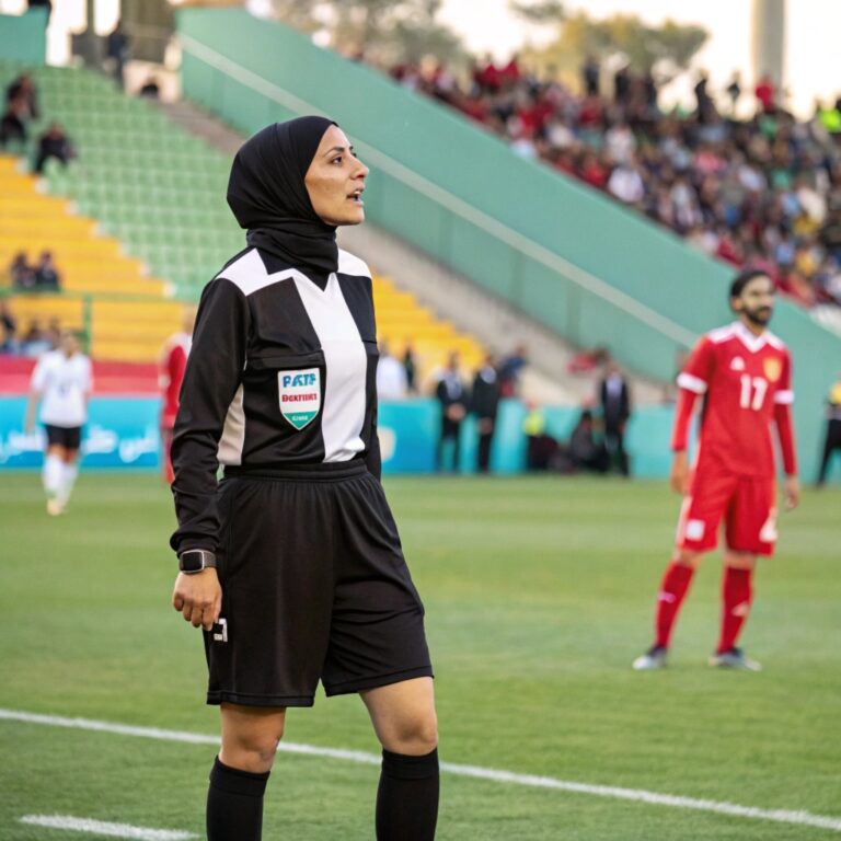 Mahsa Ghorbani huye de Irán por amenazas a plan de arbitrar un partido masculino de futbol ...
