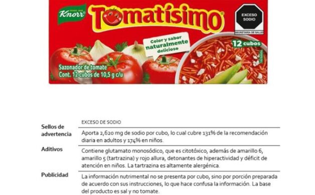 Este sazonador ‘es una bomba de sodio’, alerta El Poder del Consumidor ...