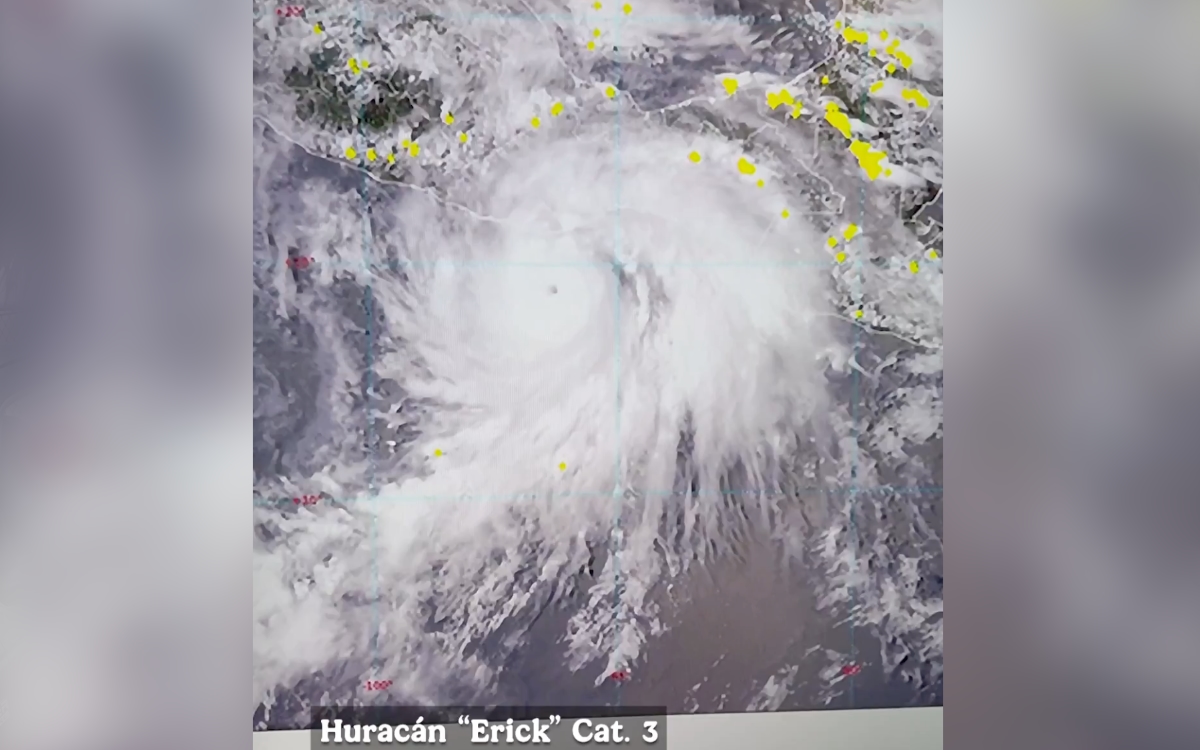 'Erick' se intensifica y ya es huracán categoría 3; está frente a ...