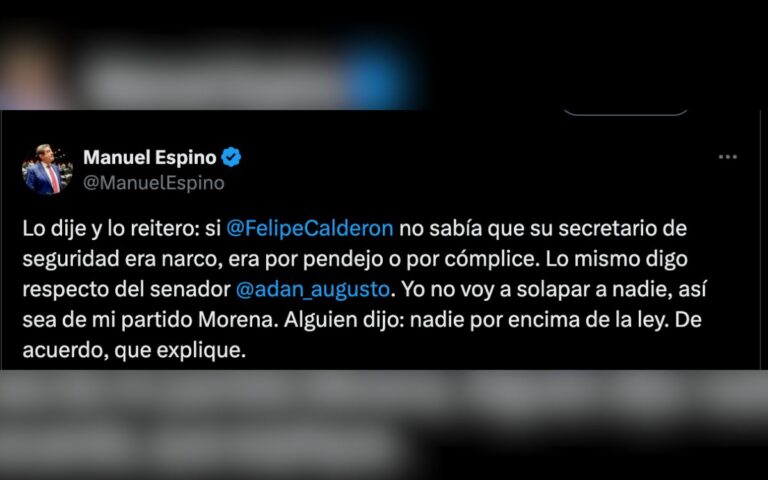 Manuel Espino, ex panista y ahora morenista, compara a Adán Augusto con Calderón | Aristegui ...